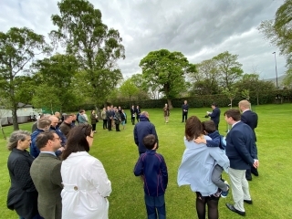 Attendance at the Merchiston Castle School’s Sakura Cherry Tree Project ...